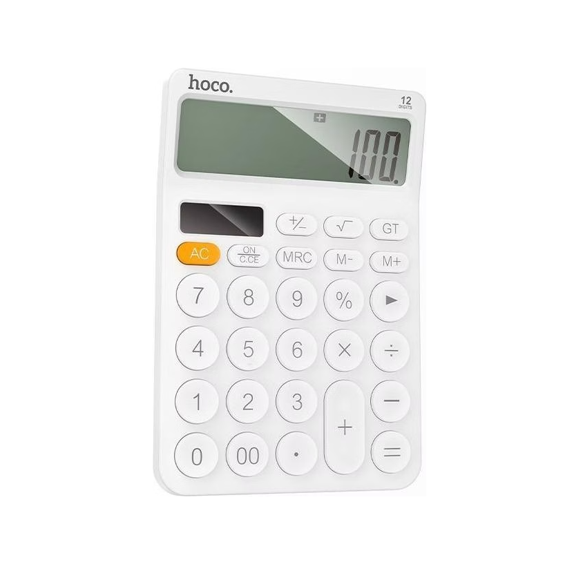 Hoco DI83 12-Digit Electronic Calculator – Solar & Battery Powered – W ...